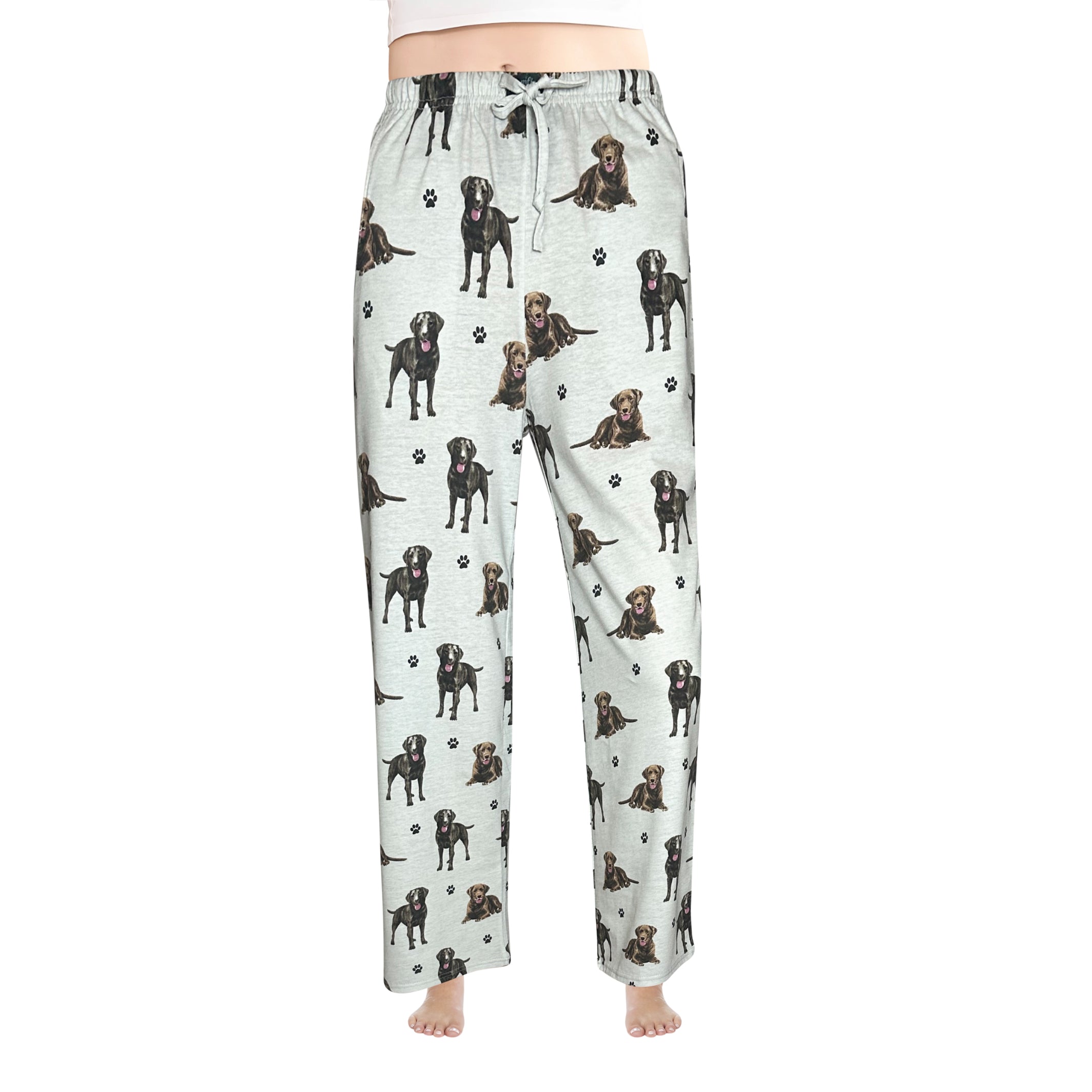 Labrador Chocolate Pajama Bottoms - Unisex Cotton Blend PJs – Dog Breed ...